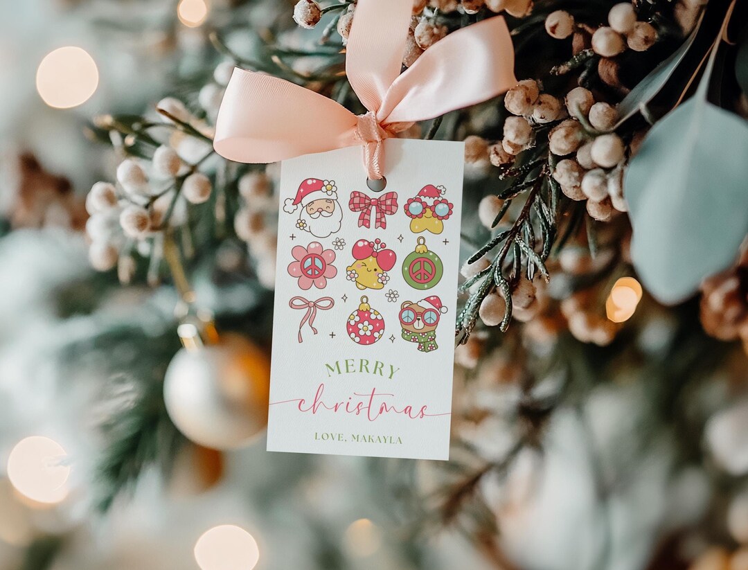 Christmas Gift Tags, Editable Christmas Classmate Gift Tags, Printable ...