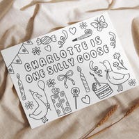 One Silly Goose Birthday Banner Template - Etsy