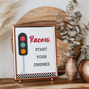 Fast One Race Car Birthday Signs, Printable 1st Birthday Boy Signs ...