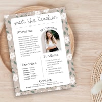 Customizable Teacher Syllabus Template | Meet the Teacher (digital ...