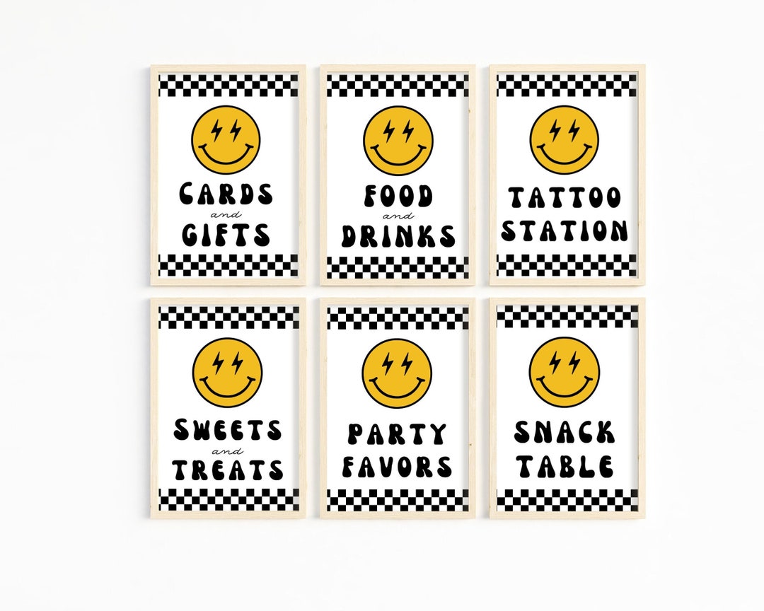 One Happy Dude Signs, Printable 1st Birthday Boy Signs, Editable One ...