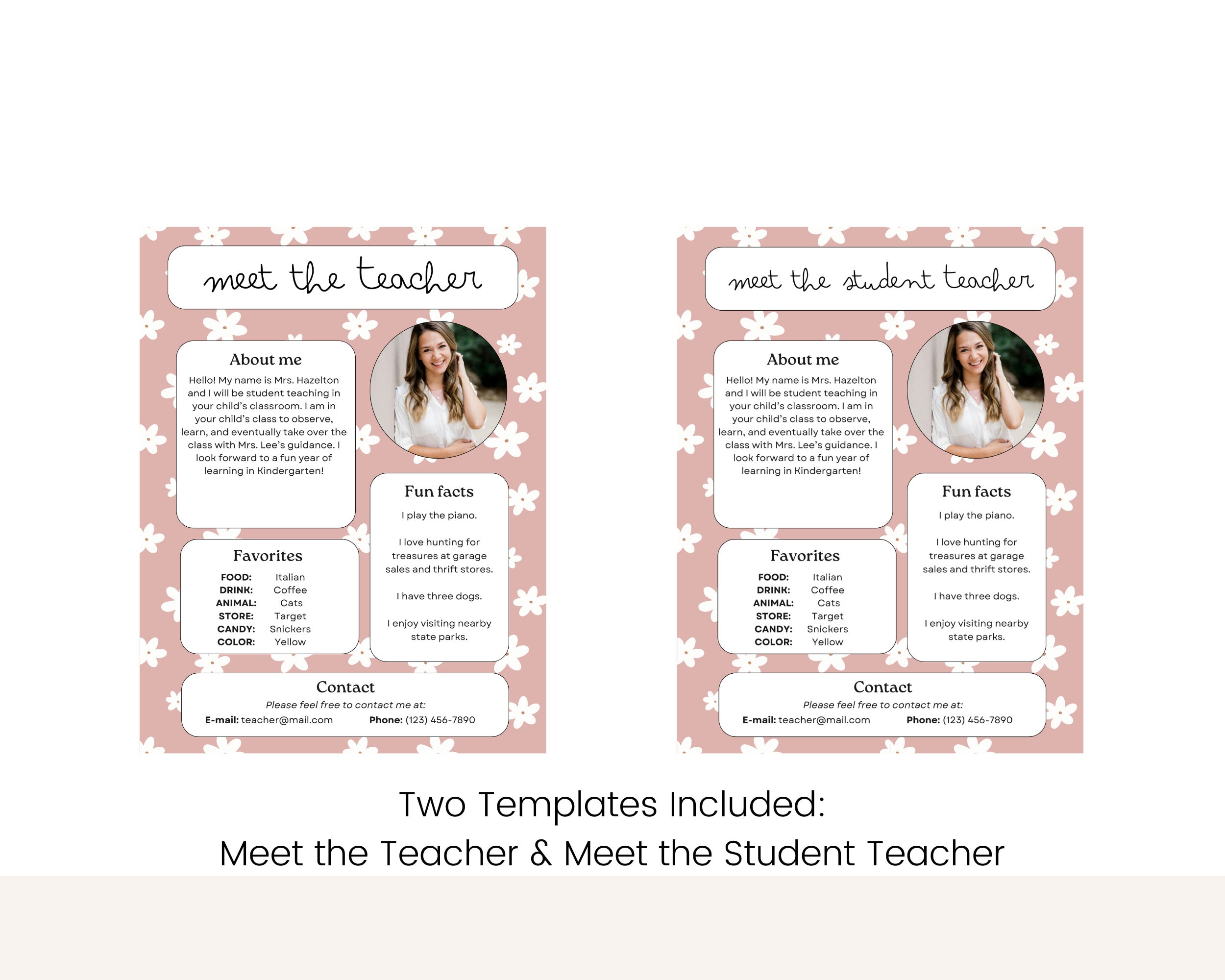 Meet the Teacher Introduction Letter, Meet the Student Teacher Form ...