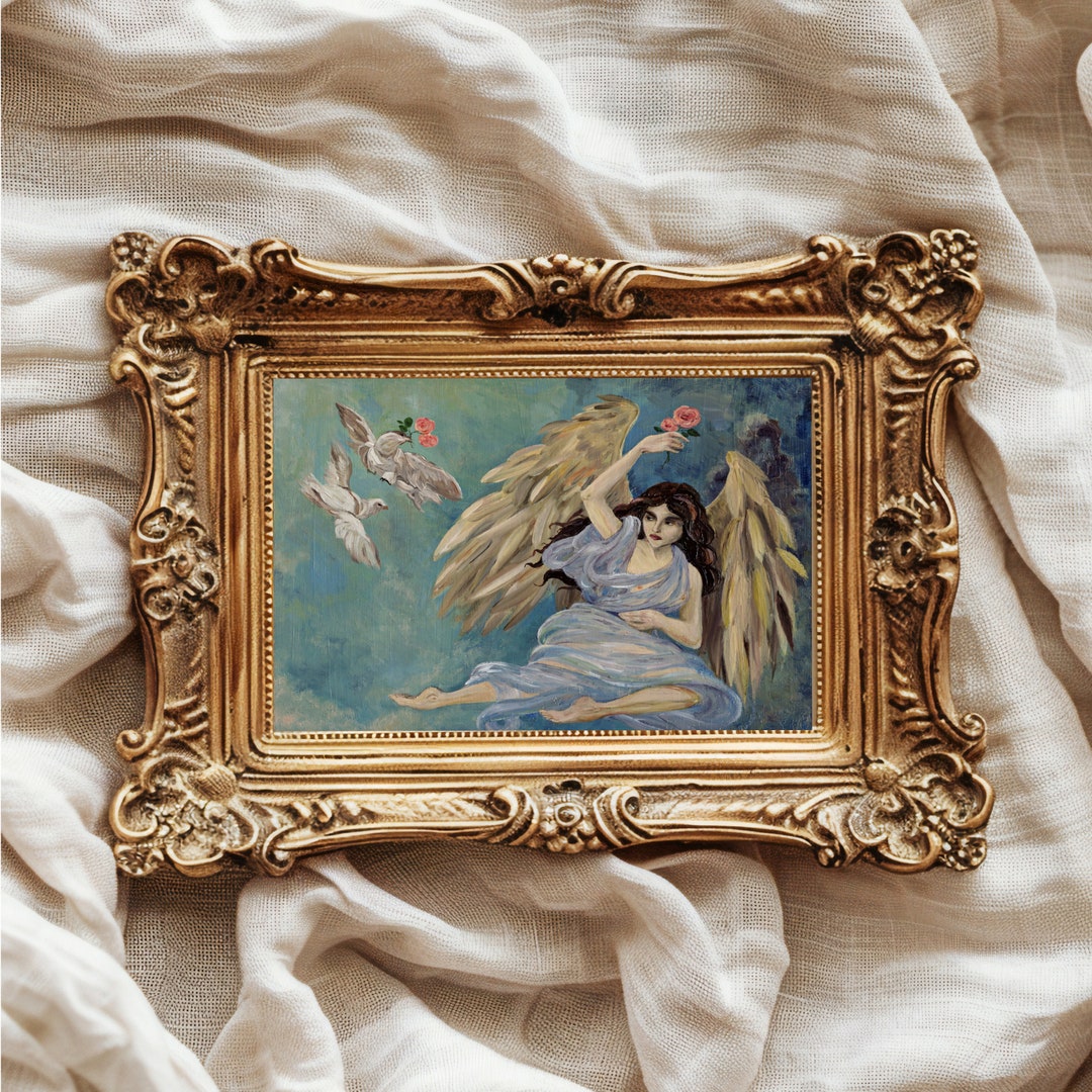 Moody Angel Giclée Print: Baroque Rococo Wall Art - Etsy