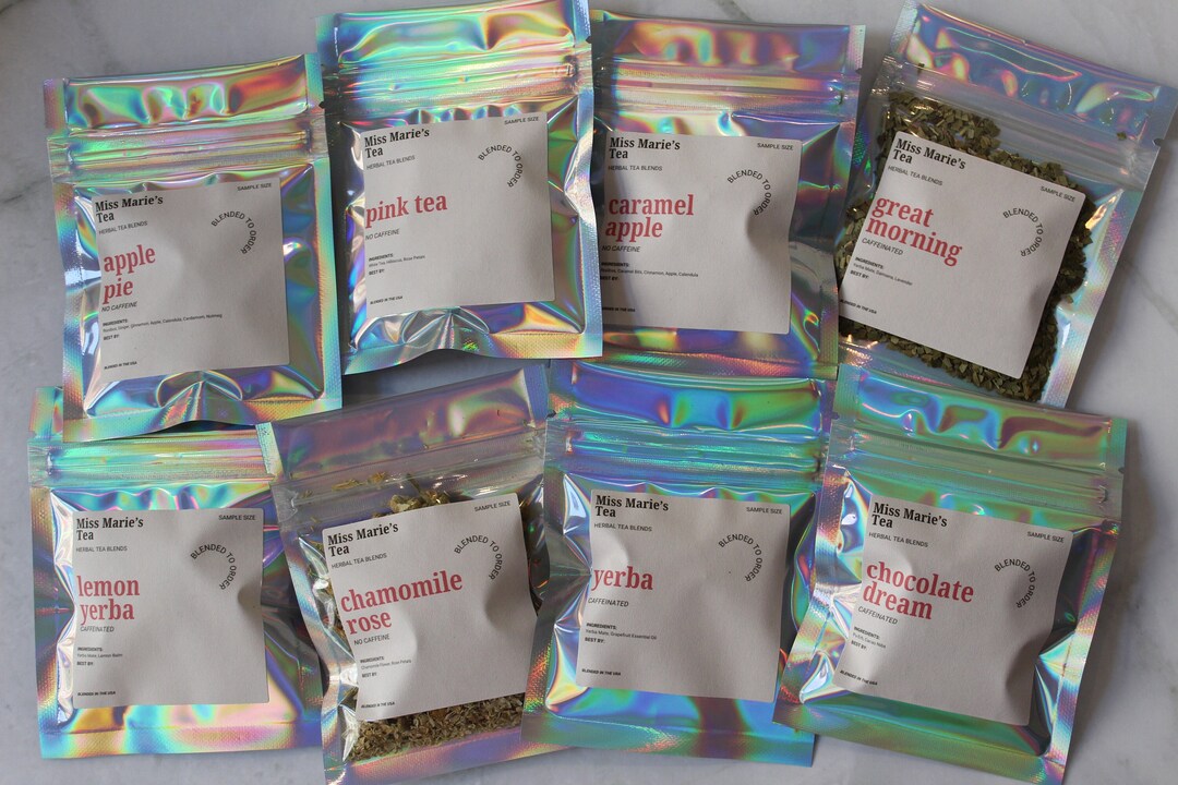 Custom Herbal Tea Sampler - Choose 3 Flavors | Handcrafted Loose Leaf ...