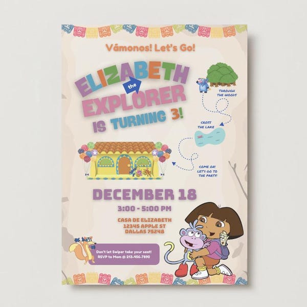Spanish Birthday Invitation - Etsy