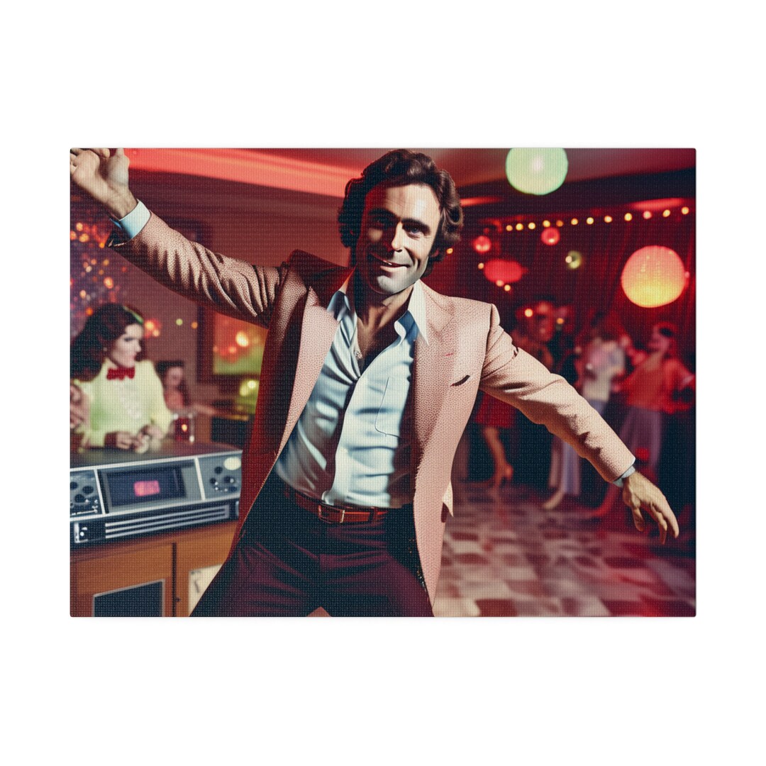 Ted Bundy 90's Disco Dancing Print Perfect for Youtubers Man Caves ...