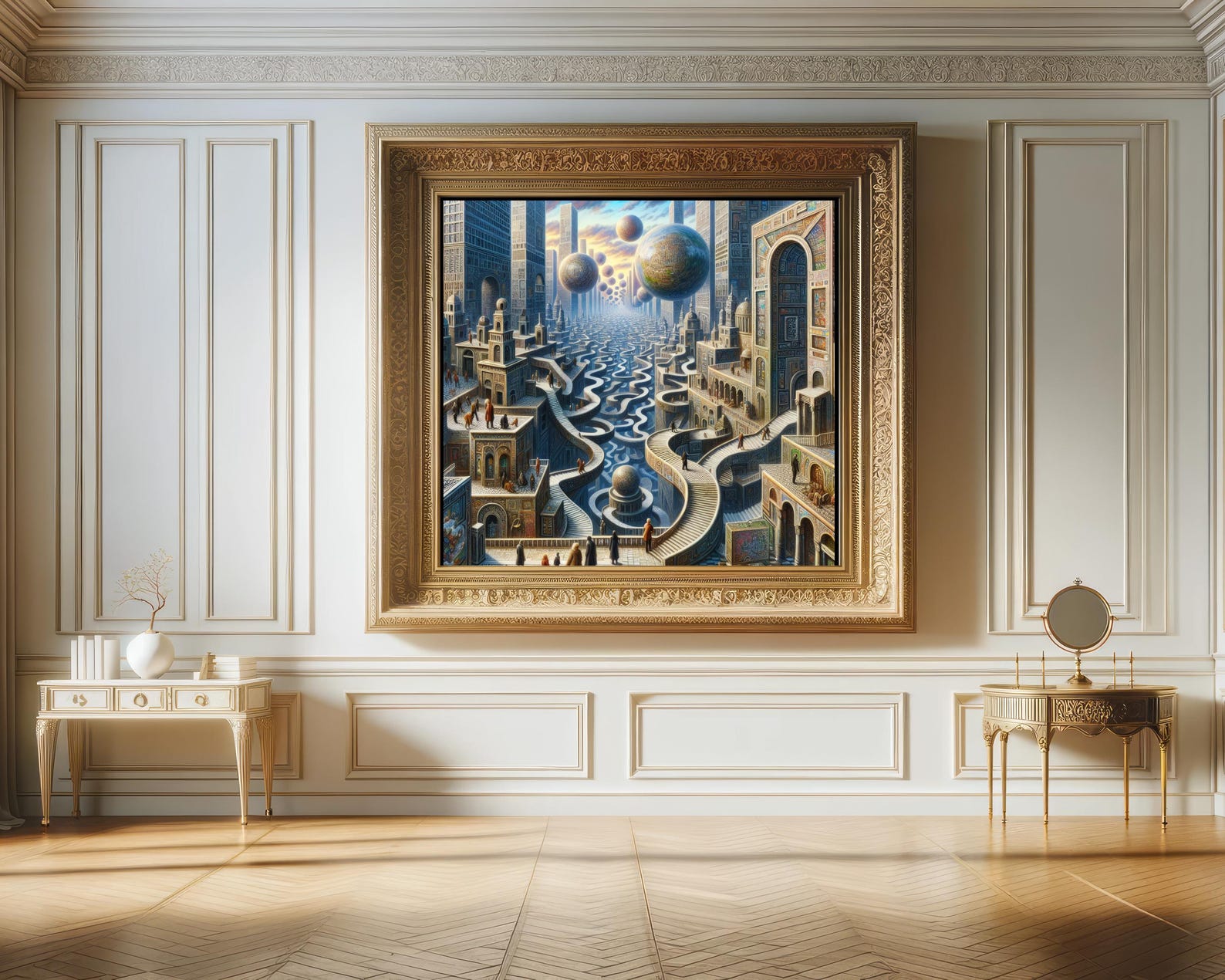 Endless Cityscape: A Surreal Journey Through Time, Space, and ...