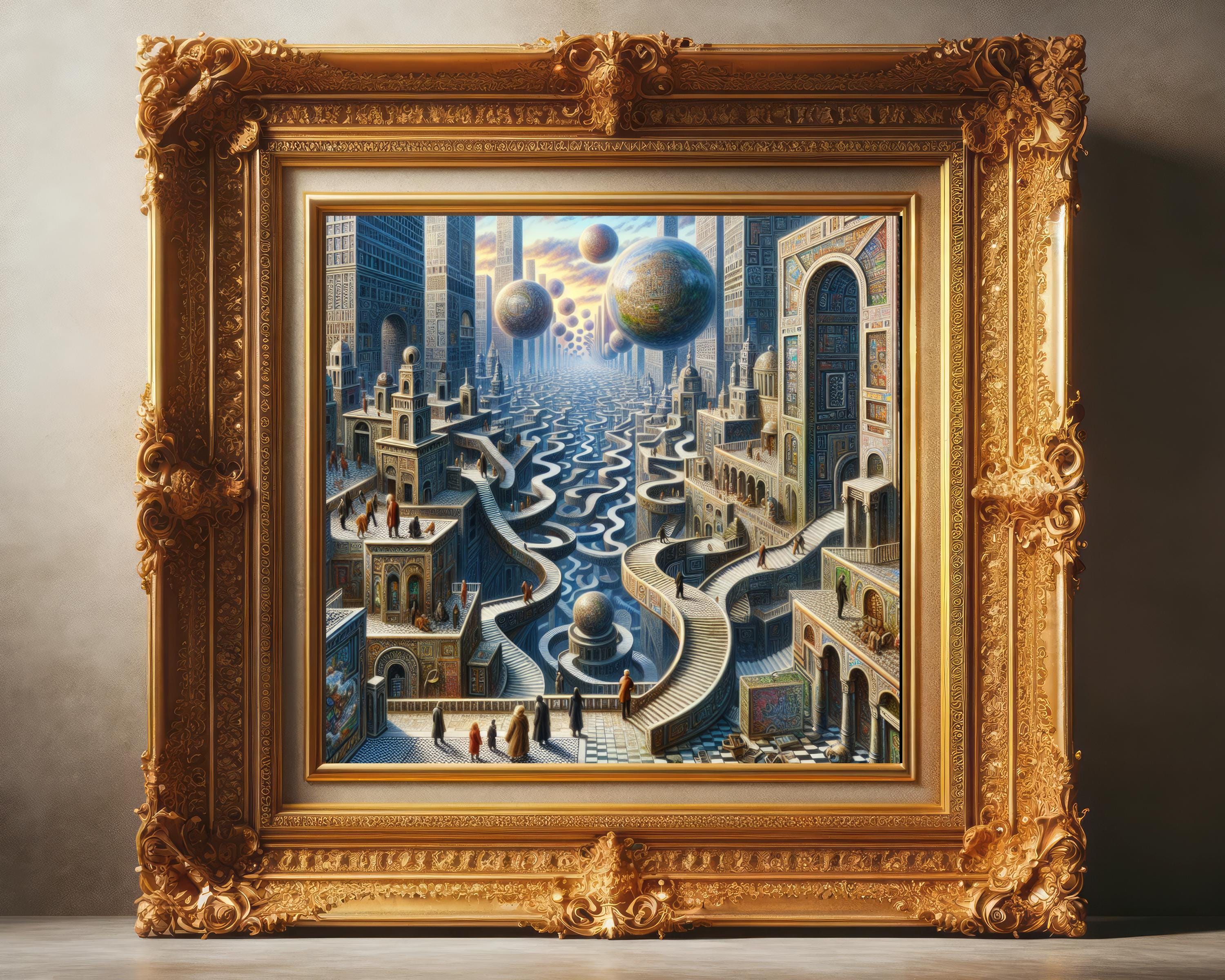 Endless Cityscape: A Surreal Journey Through Time, Space, and ...