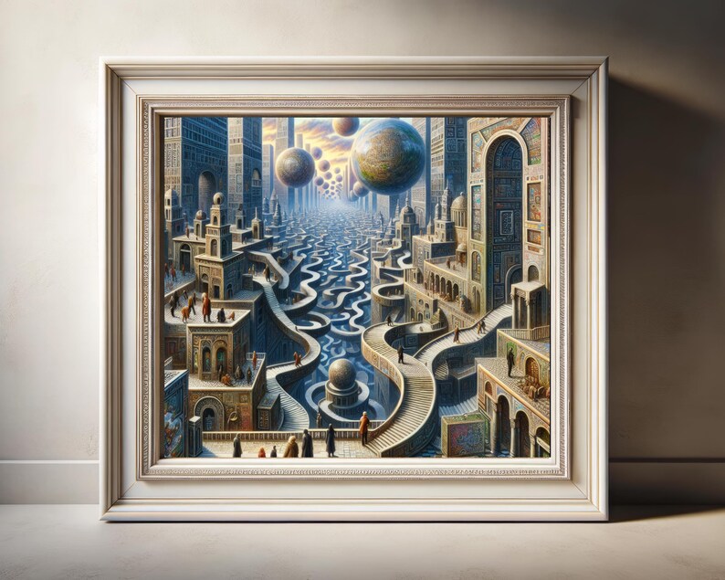Endless Cityscape: A Surreal Journey Through Time, Space, and ...