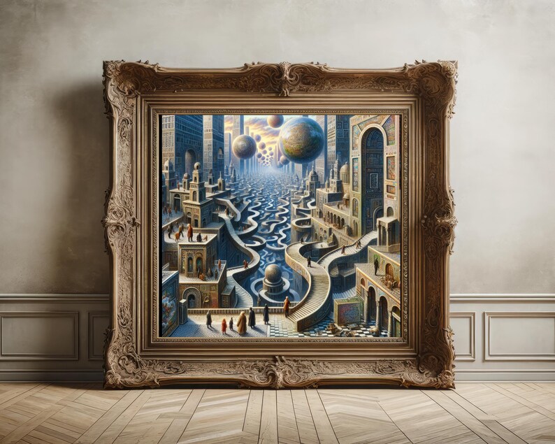 Endless Cityscape: A Surreal Journey Through Time, Space, and ...