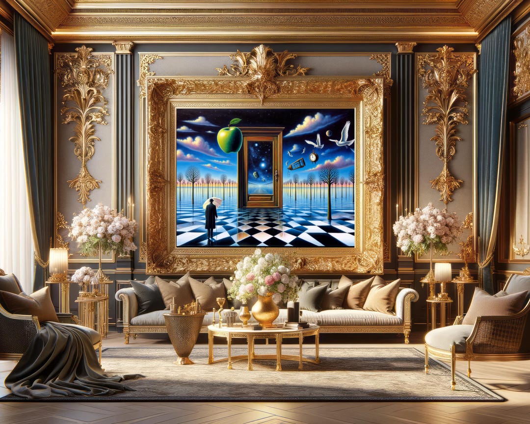 Dreamscape Portal: A Surreal Journey Through Twilight Skies, Floating ...
