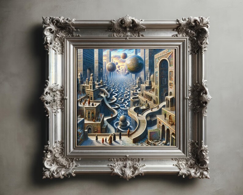 Endless Cityscape: A Surreal Journey Through Time, Space, and ...