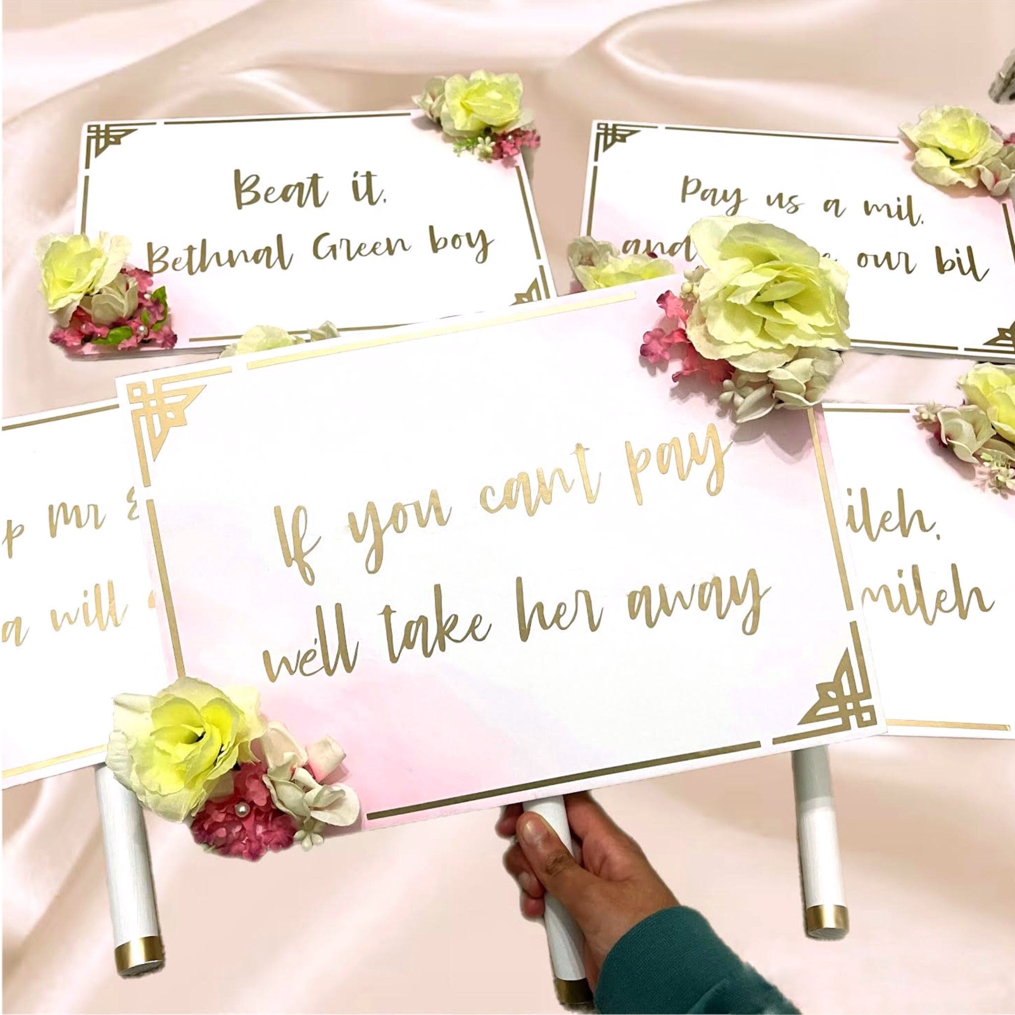 Wedding Money/gate Signs - Entrance Sign, No Money, No Honey, Pay Up ...