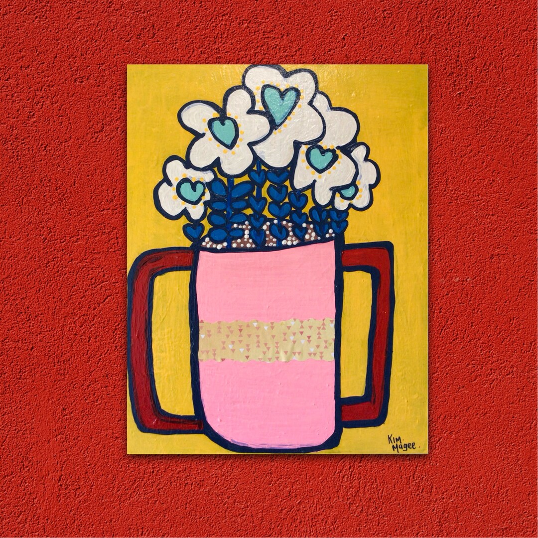 Daisy Flower Still Life Floral Painting, Kim Magee Original Art - Etsy