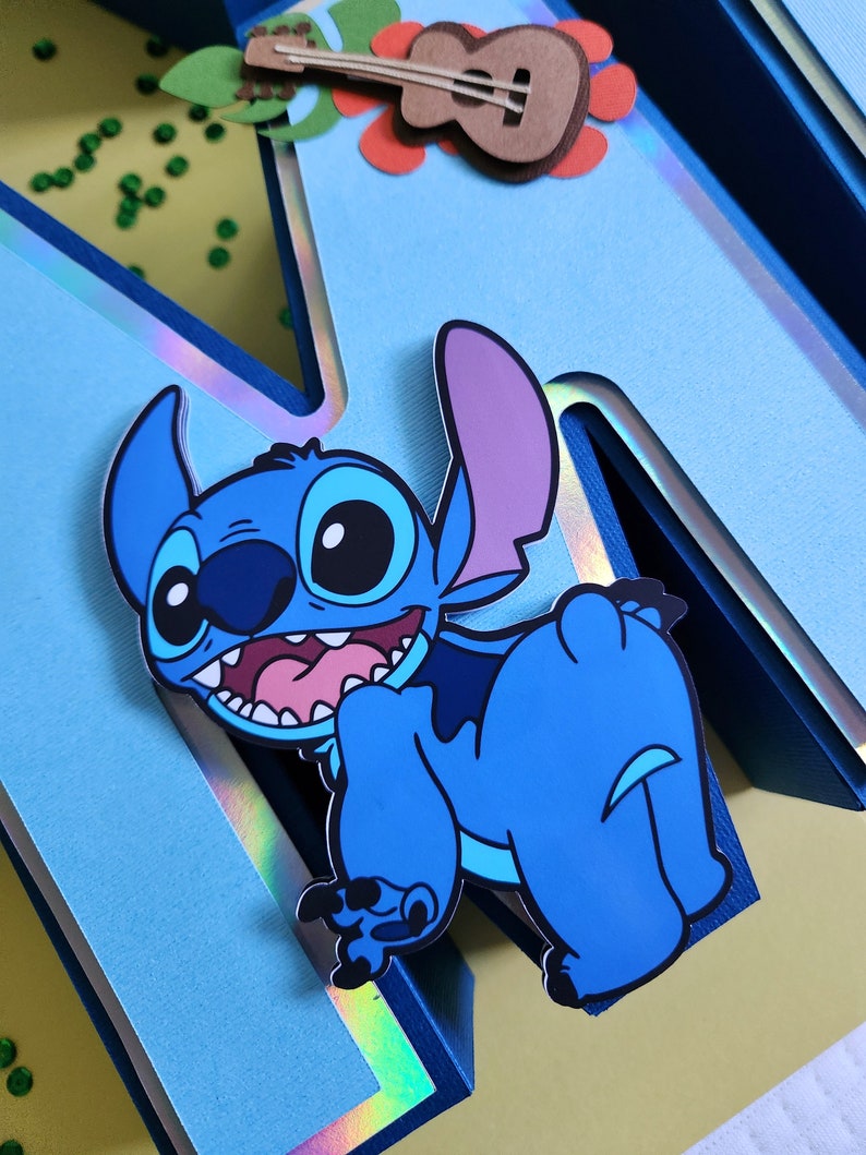 Stitch Birthday Party Theme 3D Letter Name Set - Etsy