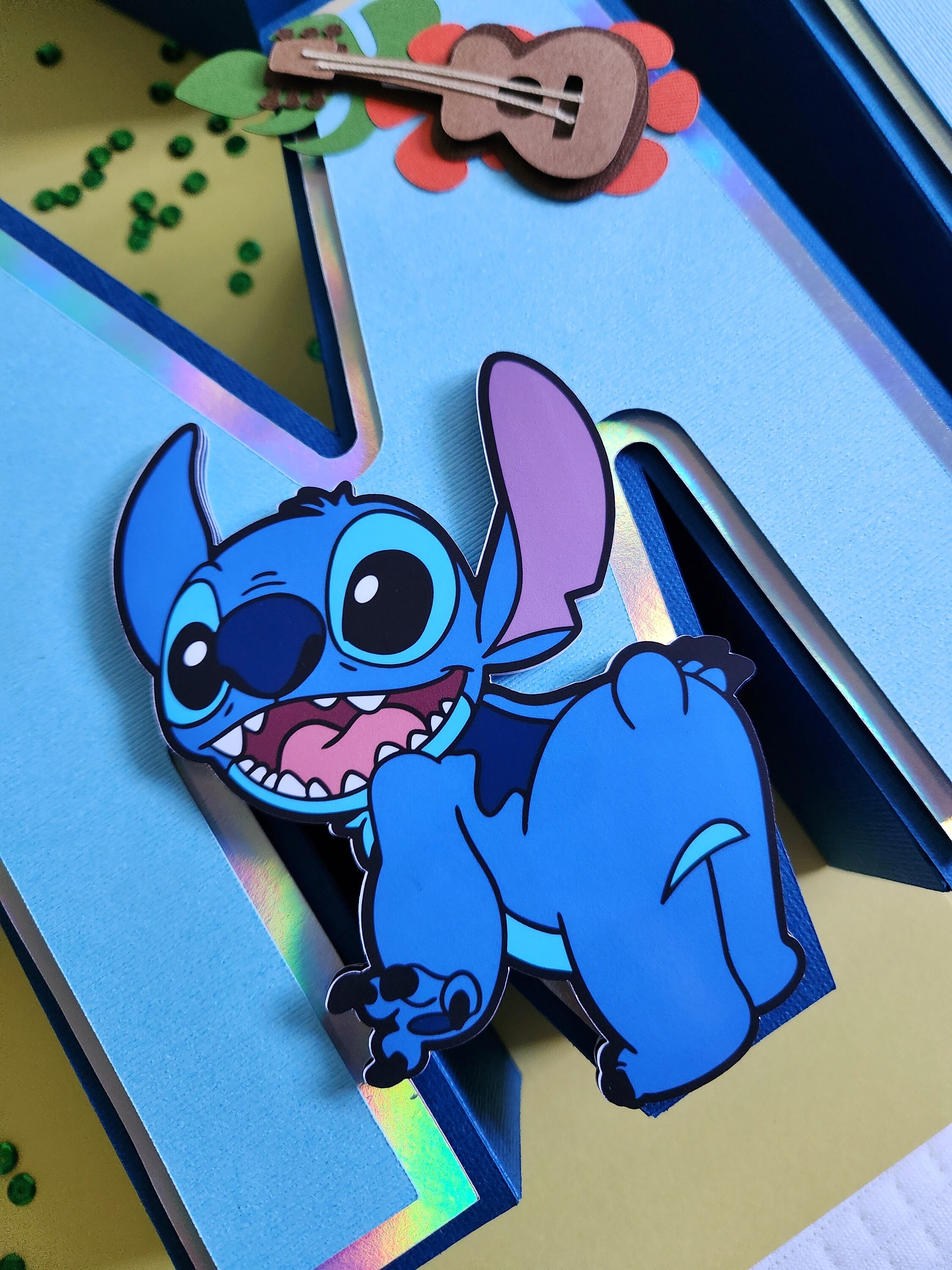 Stitch Birthday Party Theme 3D Letter Name Set - Etsy
