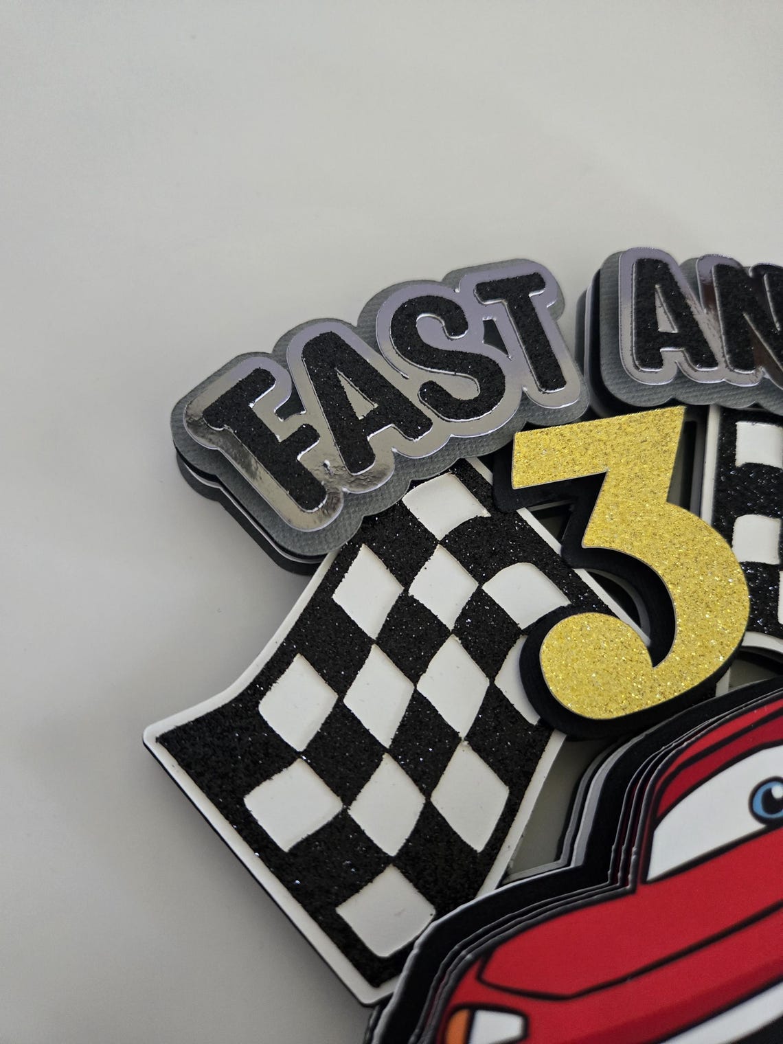 Birthday Cake Topper Cars Theme Birthday Party Car Theme Racing Theme ...