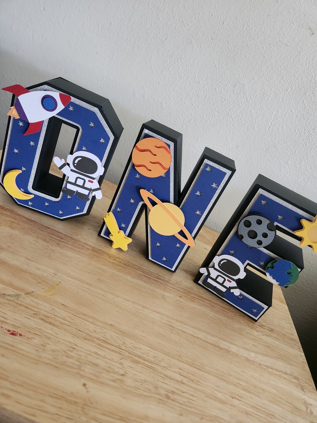 Space Theme 3d Letters - Etsy