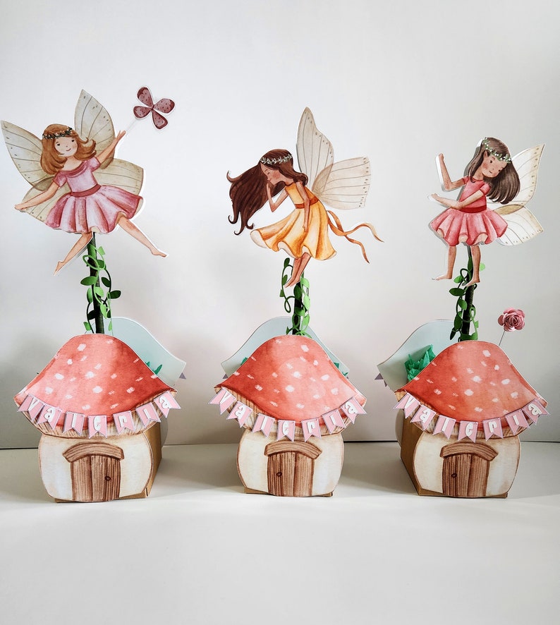 Fairy Birthday Centerpieces Set of 6 Fairy First Birthday Party ...