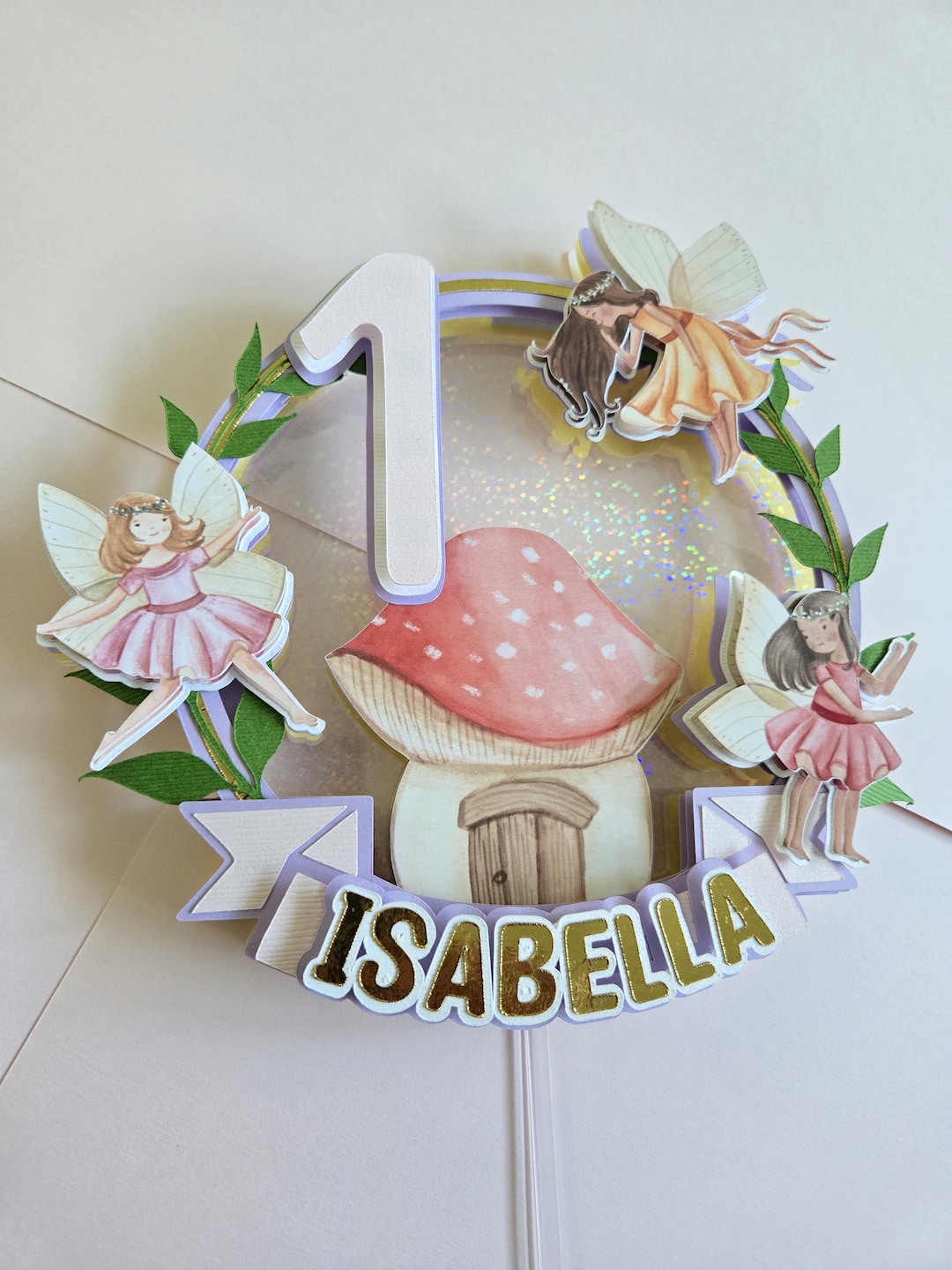 Fairy Cake Topper Fairy First Birthday Theme Cake Topper Fairy Theme ...