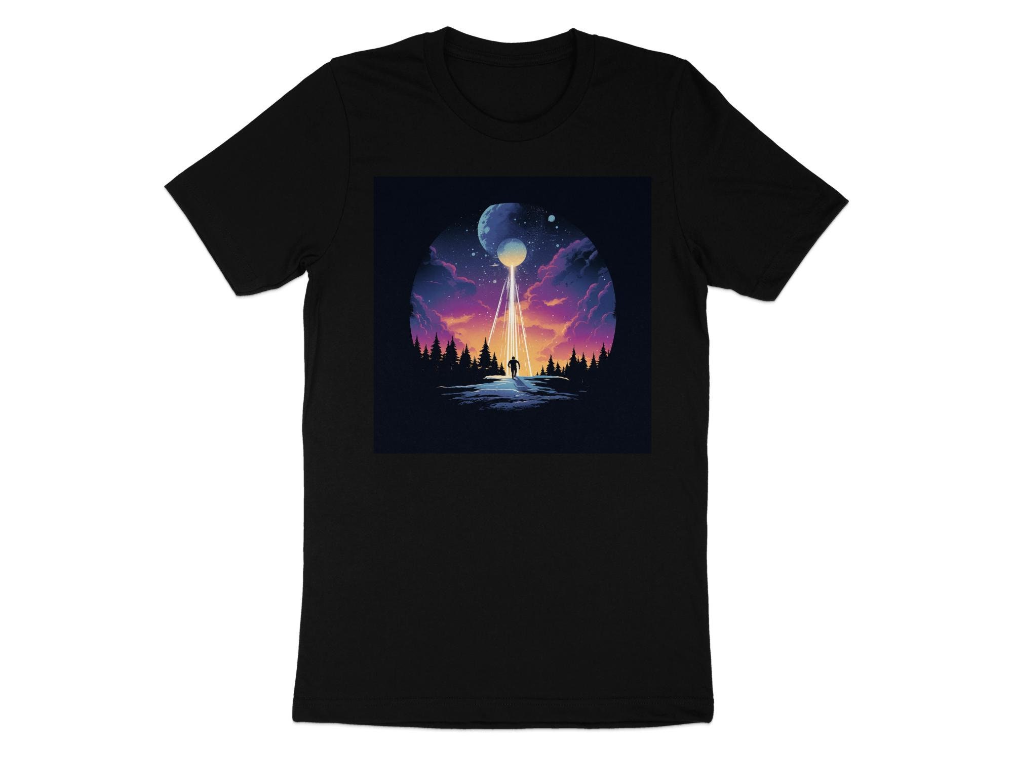 Cosmic Adventure Graphic Tee, Space and Nature Lover T-shirt, Unisex ...