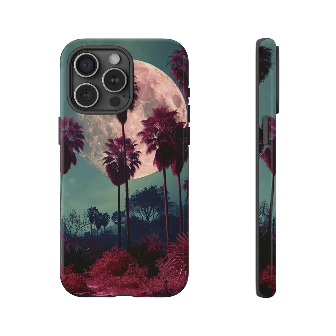 Retro Palm Trees Phone Case, Tropical Beach Phone Case, Iphone, Pixel ...