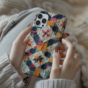 Vintage Morning Star Quilt Phone Case, Quilt Print Phone Cover, Iphone ...