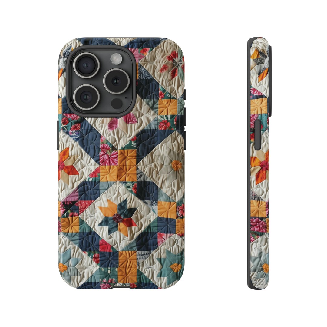 Vintage Morning Star Quilt Phone Case, Quilt Print Phone Cover, Iphone ...