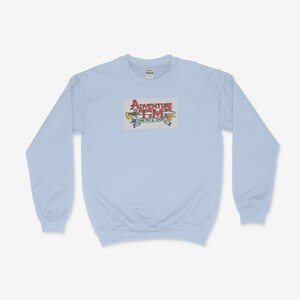 Embroidered Adventure Time Sweater, Cartoon Anime Jumper, Cute Stitched ...