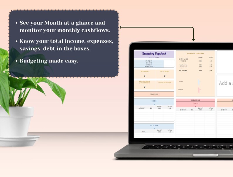 Budget by Paycheck Spreadsheet Google Sheets Template Excel Finance ...