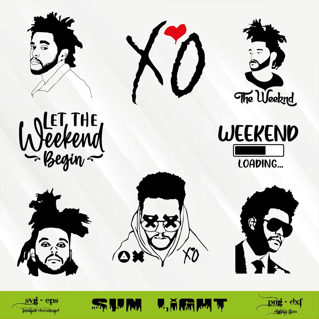 The Weeknd Svg Bundle, Starboy Svg, the Weeknd XO Svg, the Weekend, Top ...