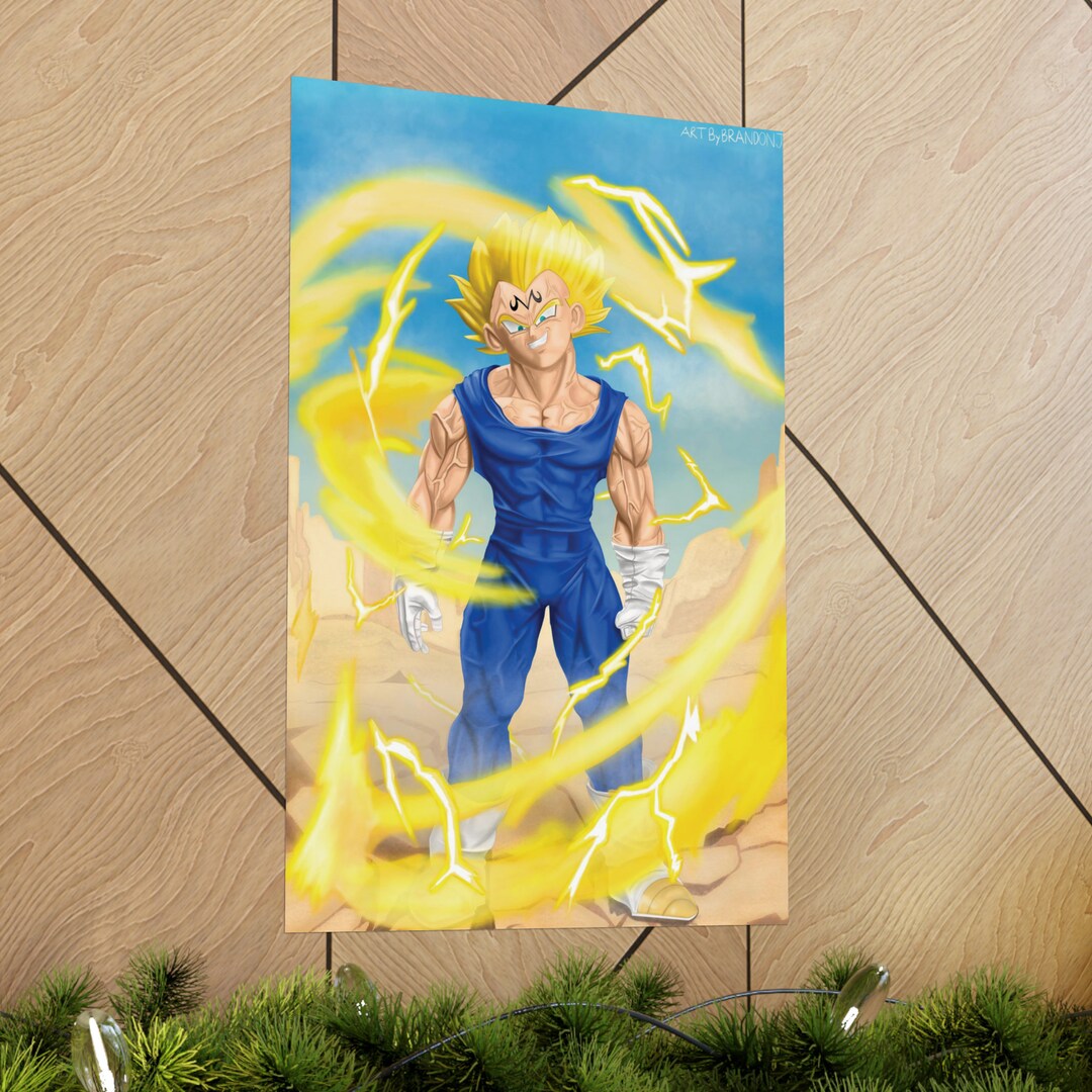 Majin Vegeta Matte Vertical Poster - Etsy