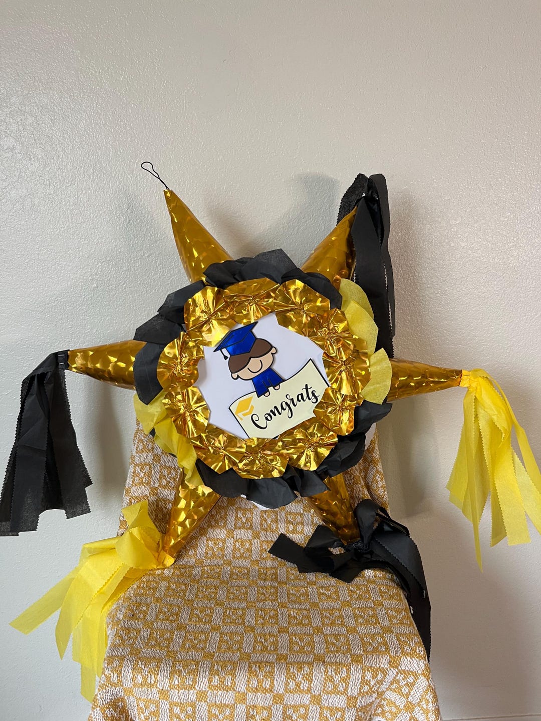 Personalized Star Graduation Pinata – Yellow, Blue, Green, or Red ...