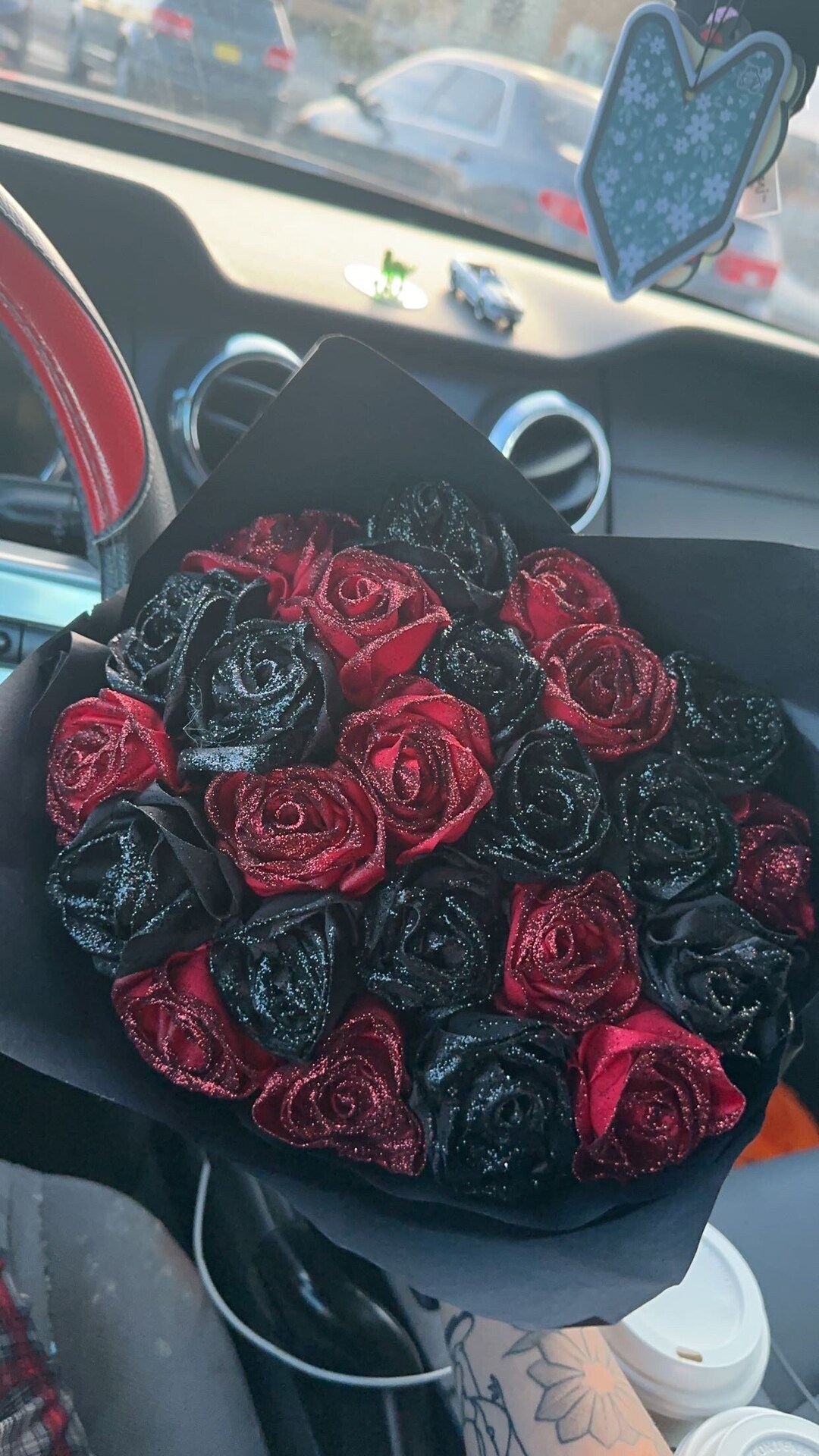 24ct Glitter Ribbon Bouquet - Etsy