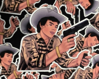 Pelavacas Logo Chalino Sanchez Corridos Sticker 14x2 - Etsy