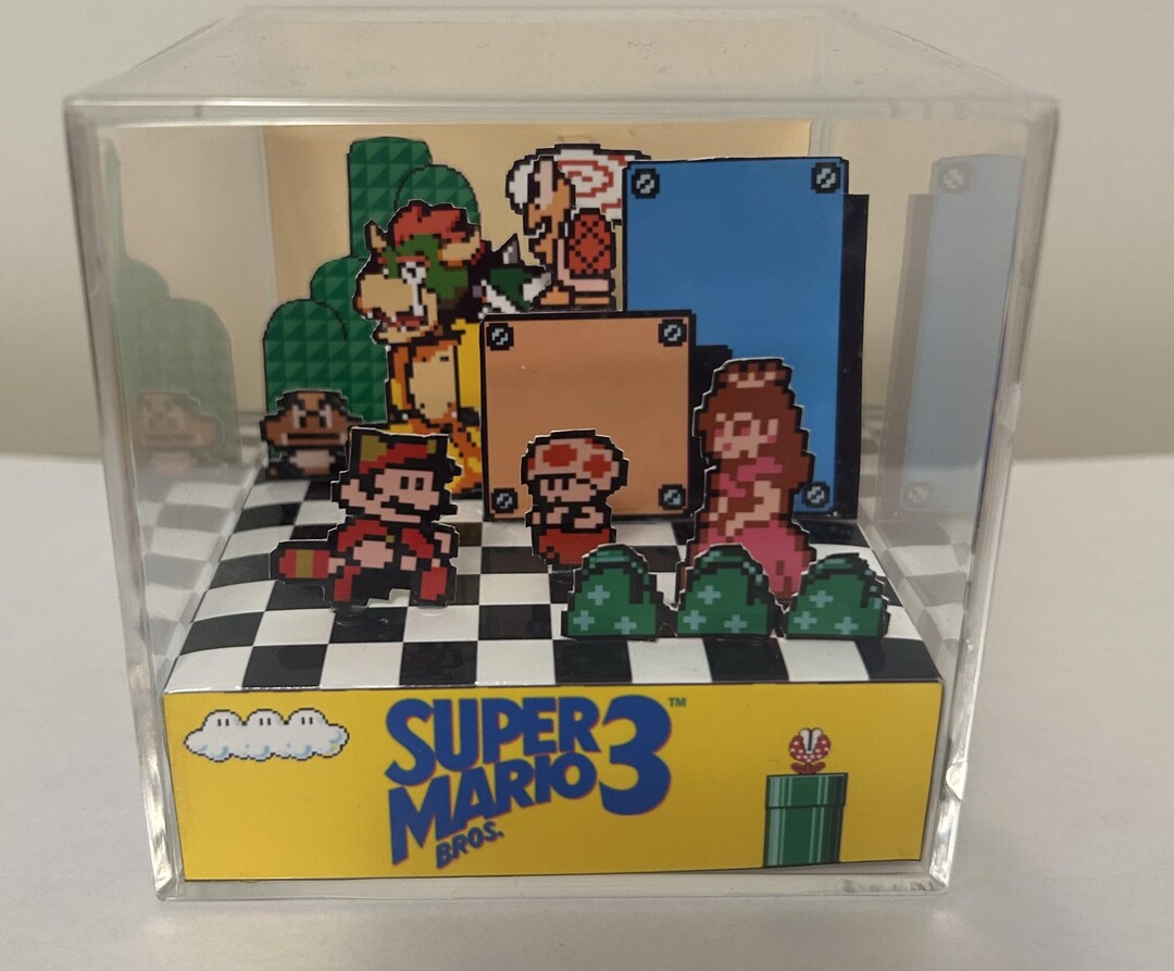 Super Mario Bros 3 Cube Diorama| Best Gift for Gamers | Gaming Presents ...