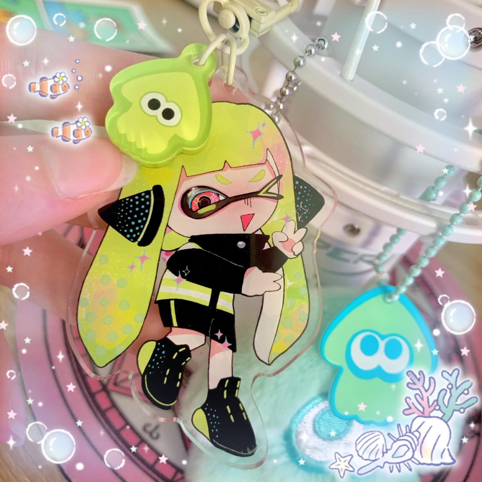Splatoon Agents Charms | Acrylic Charms - Etsy