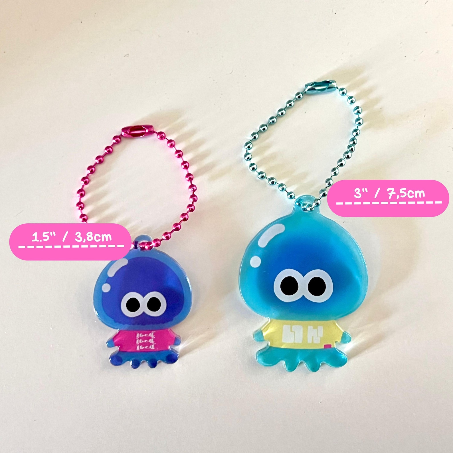 Splatoon Jellyfish Charms | Acrylic Charms - Etsy
