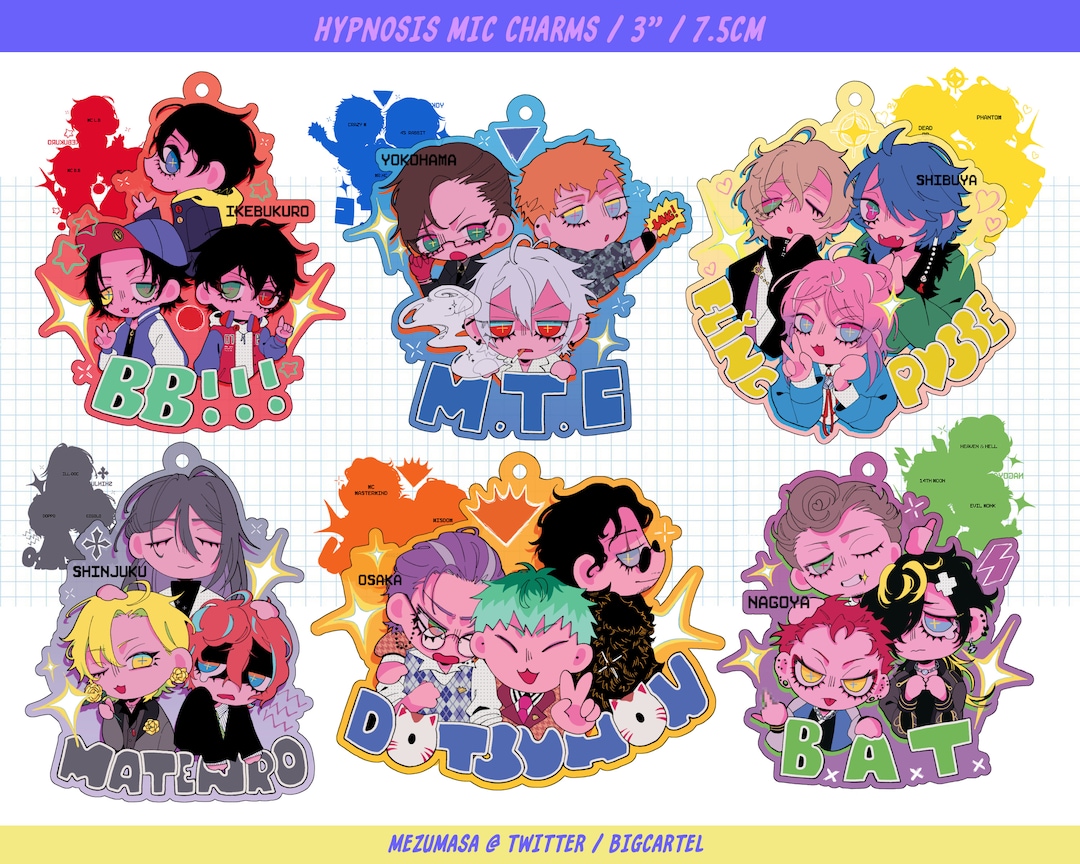 Hypnosis Mic Charms | Acrylic Charms - Etsy