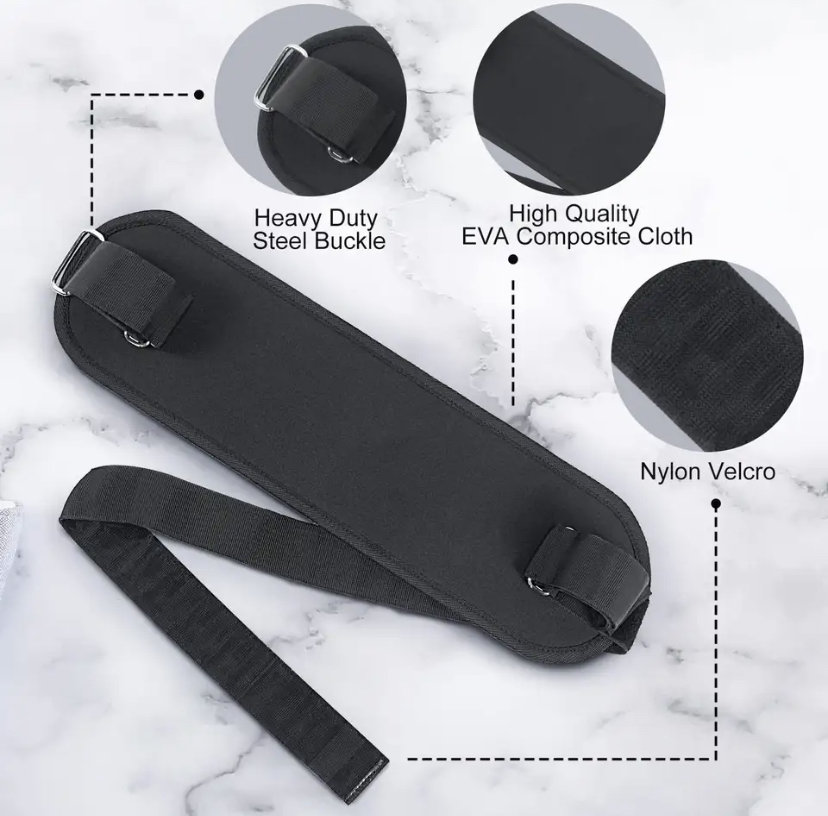 Hip Thrust Belt Glute Bridge Pad Workout With Dumbbells Kettlebells for ...