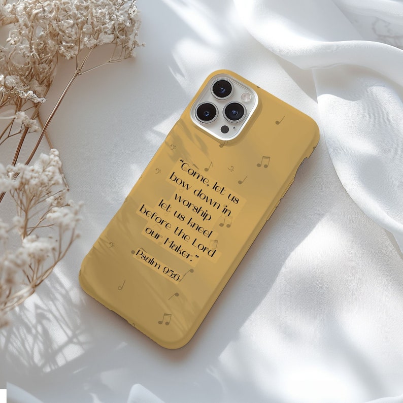Worship the Lord Phone Case Christian Phone Case Psalm 95 6 Gift for ...