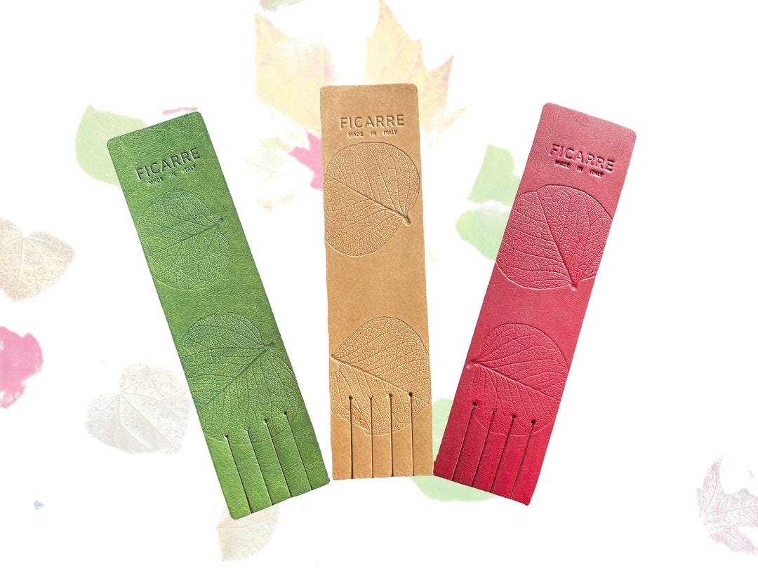 FICARRE Italian Leather Bookmark Gift for Parents Grandparents Top ...