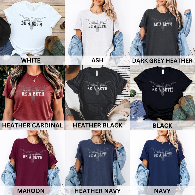 Funny Western Shirt Be a Beth Shirt Country Western Tee Cowgirl Shirt ...