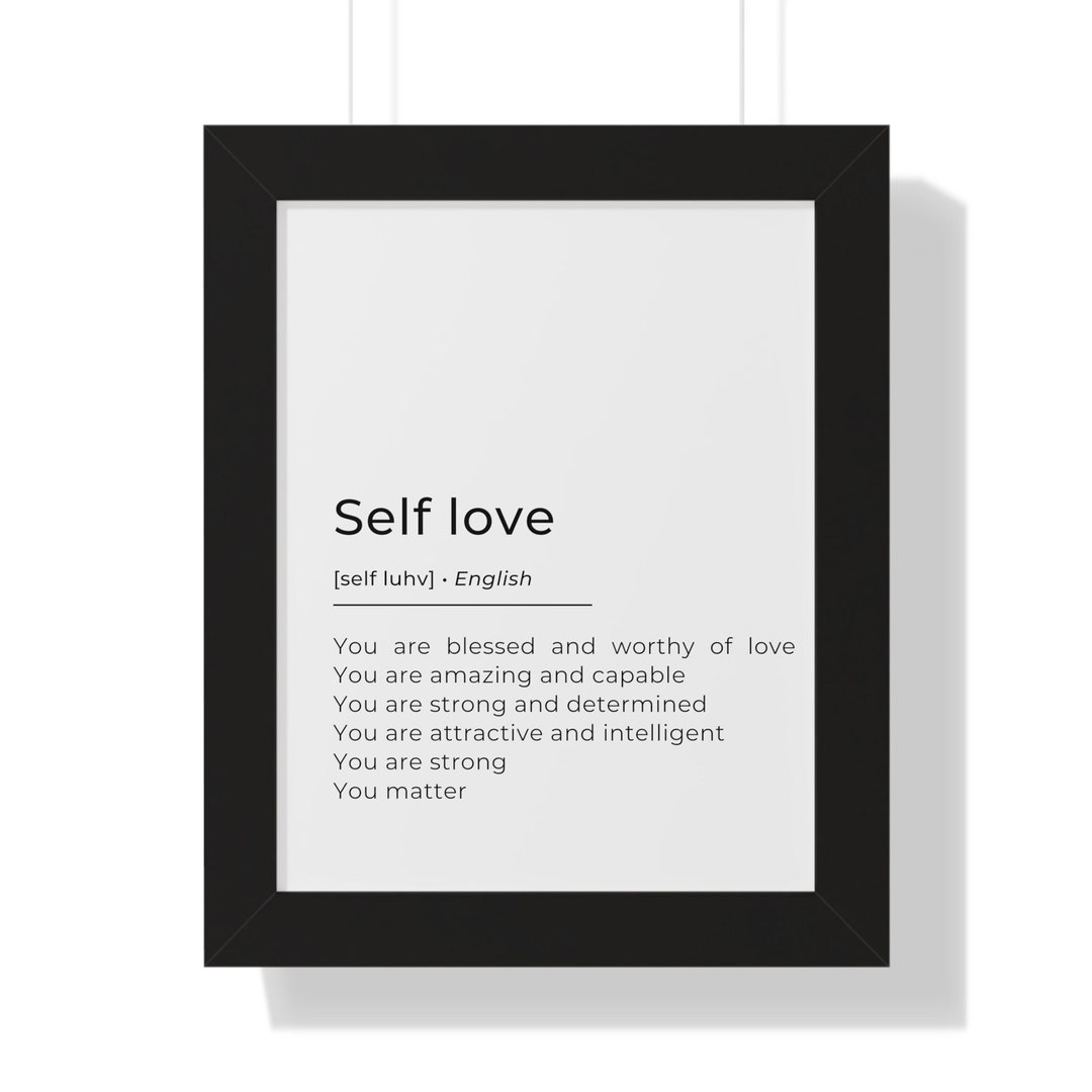 Self Love Wall Art Affirmation Poster I Am Enough Mental Health Art ...