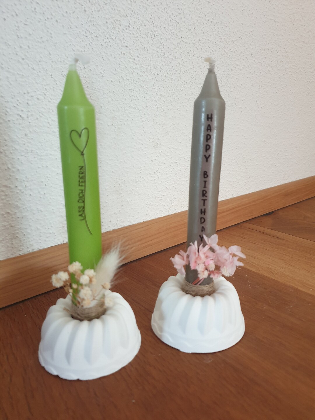 Birthday Candle in a Mini Bundt Cake Made of Raysin Plaster - Etsy