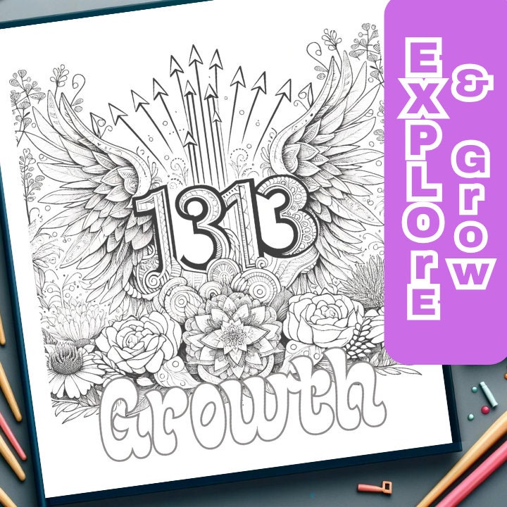 Angel Numbers Adult Coloring Pages- Fun Activity for Relaxation ...