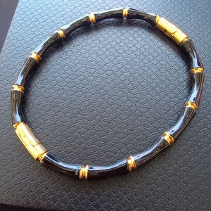 Stainless Steel Bamboo Cuff Bangles, 18K Gold Plated Minimalist Bamboo Bracelet, Classic Bamboo ...