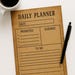 Rustic Daily Planner Printable/vintage Paper Planner Page/pdf Download ...