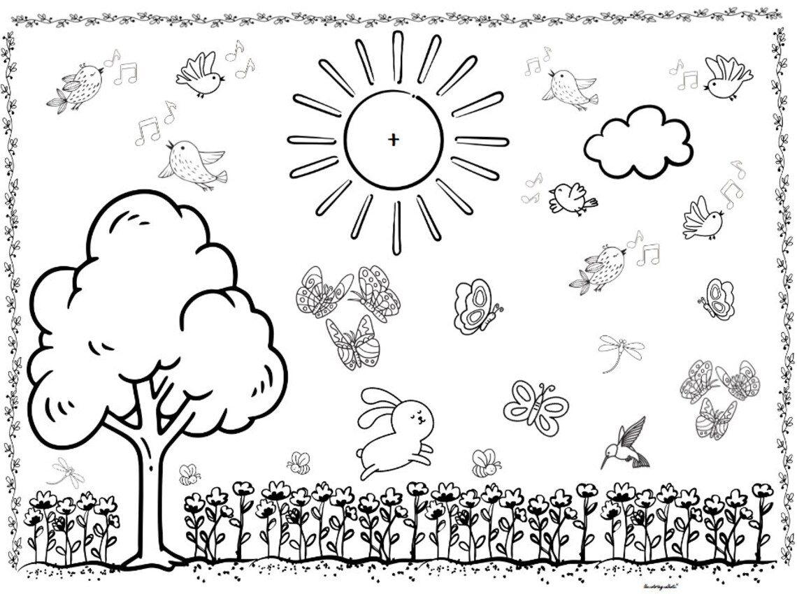 Sonshine - Giant Coloring Banner Digital Download, 48in X 36in ...