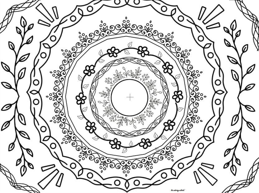 Sonburst - Giant Coloring Banner Digital Download, 48in X 36in ...